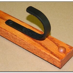 GUN RACK - Oak and Metal 2 Place Gun Rack, Rifle, Shotgun, Wall Mount ...