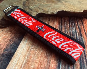 Coca Cola Key Fob / Coke / Lanyard / Keychain / Wristlet / Key | Etsy