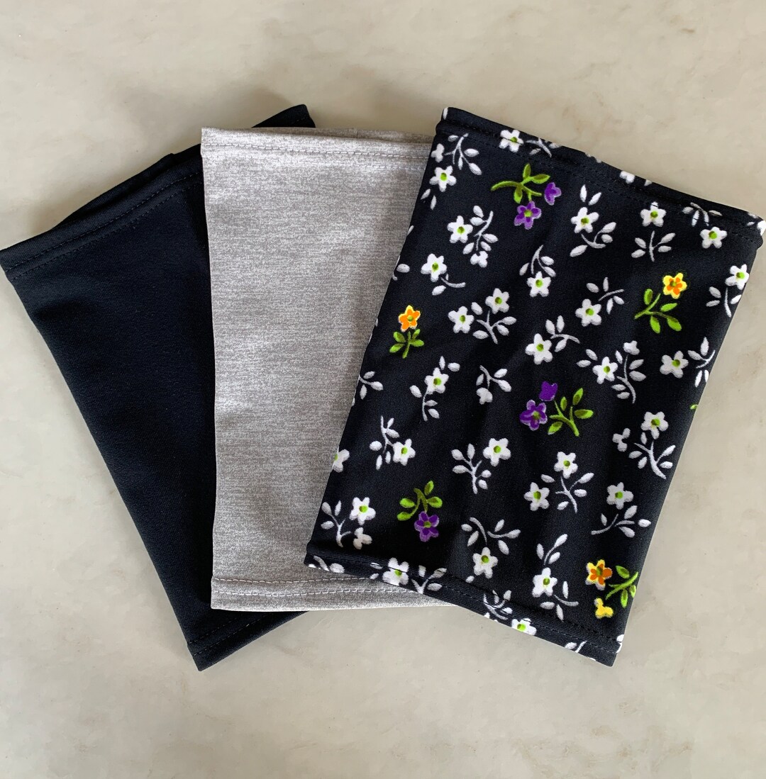 3 Cover Package That Includes Black, Grey and Flower Pattern Covers ...