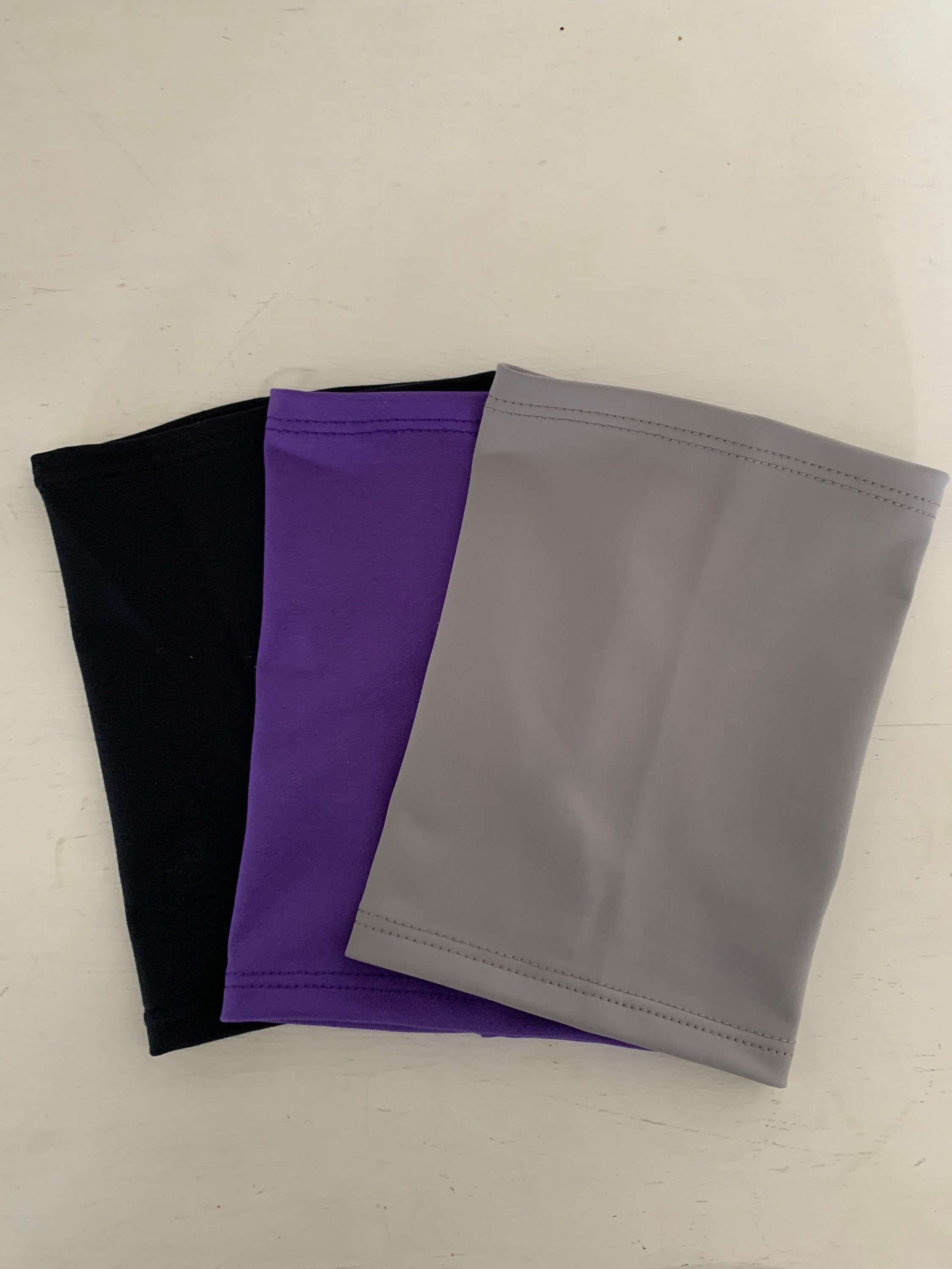 3 Pack Picc Line Covers-purple, black and grey