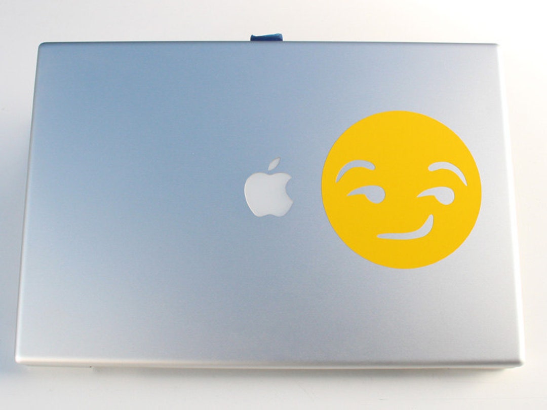 Smirk Face Emoji Custom Vinyl Decal - Etsy