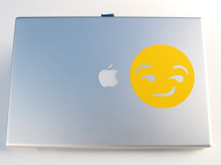 Smirk Face Emoji Custom Vinyl Decal - Etsy