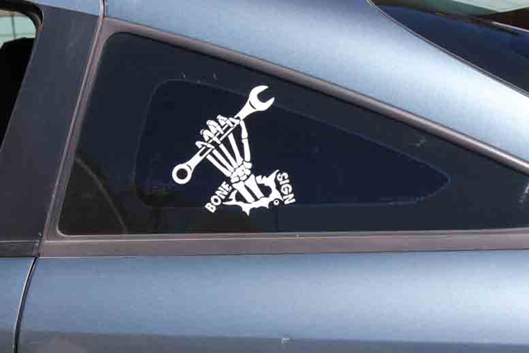 Wrench Vinyl Decal Bone Sign Series - Etsy