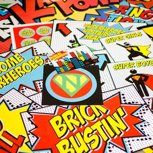 Superhero Birthday Package - Etsy