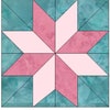 Eight Point Star Quilt Block Pattern Digital Download Modern Patchwork ...