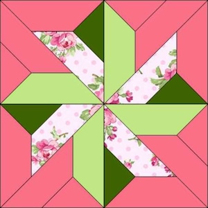 Star Ribbon Quilt Block Pattern Digital Download Modern Patchwork ...