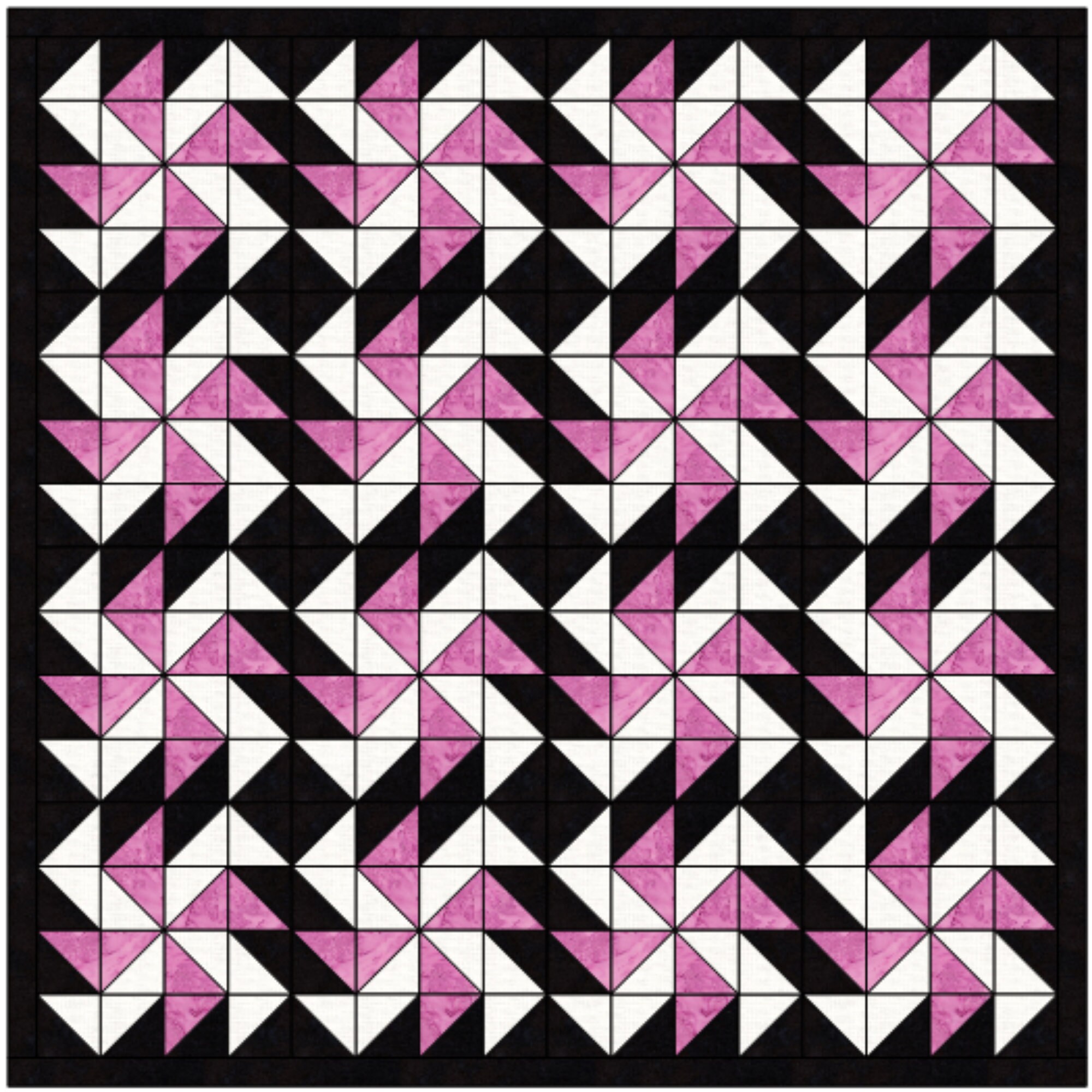 Pinwheel Quilt Block Pattern Digital Download Modern Patchwork Instant ...