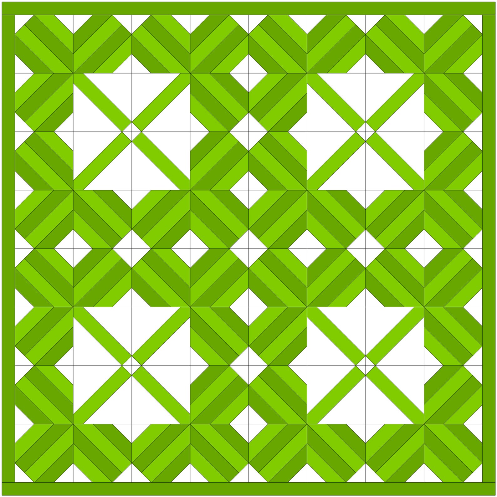Striped Shamrock Quilt Block Pattern Digital Download Modern Patchwork ...
