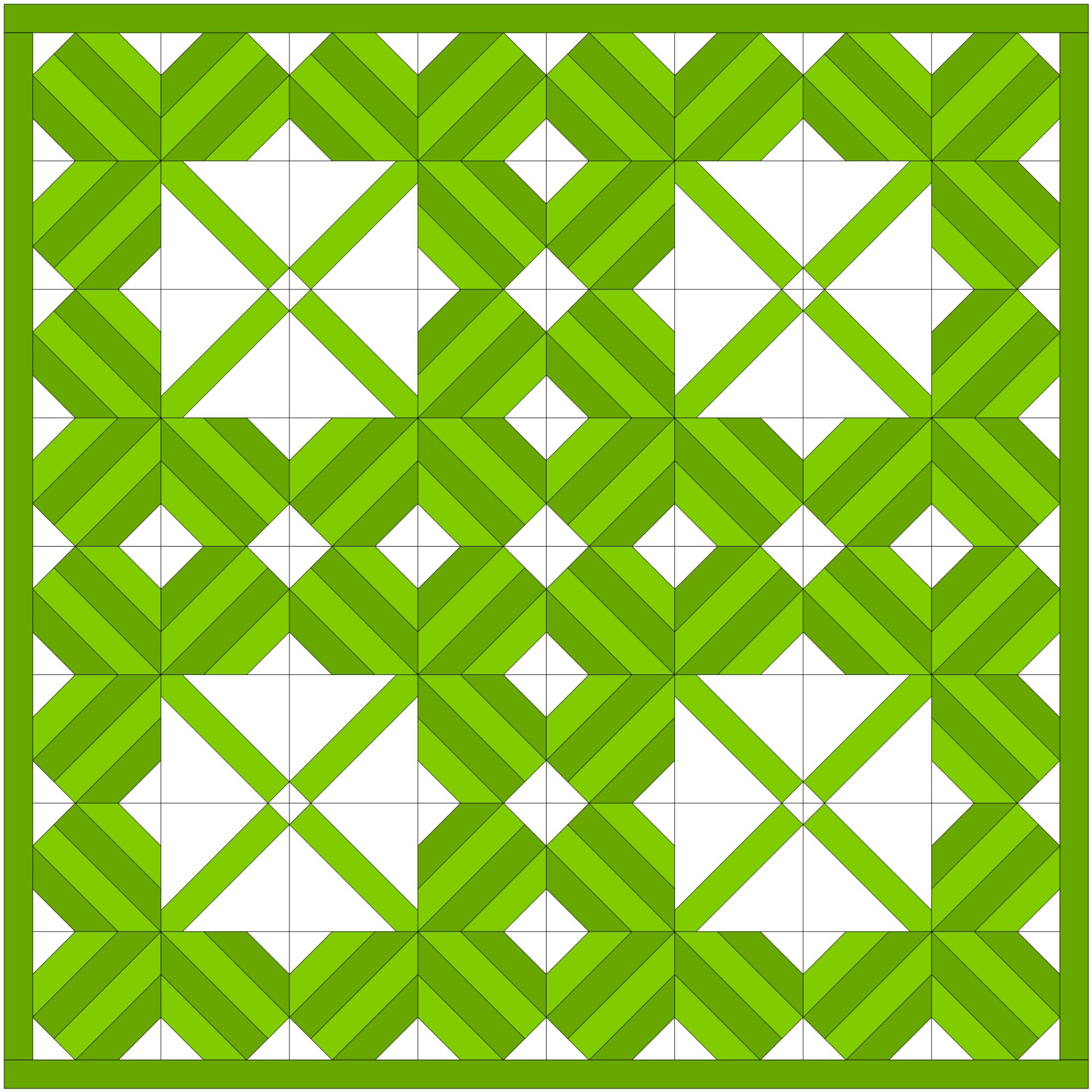Striped Shamrock Quilt Block Pattern Digital Download Modern Patchwork ...
