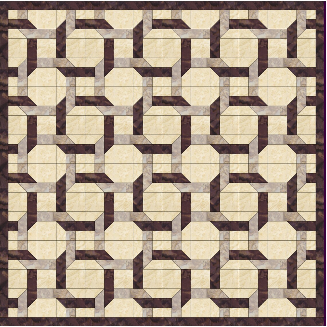 Twisted Block Ribbon Quilt Block Pattern Digital Download Modern ...