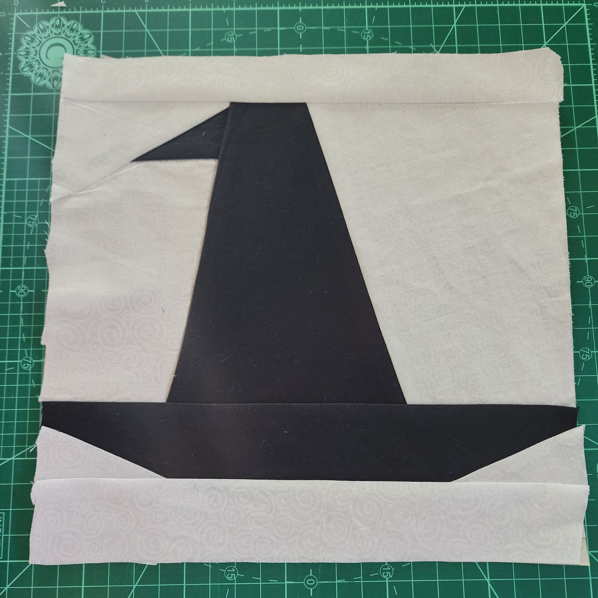 Witches Hat Quilt Block Pattern Digital Download Modern Patchwork ...