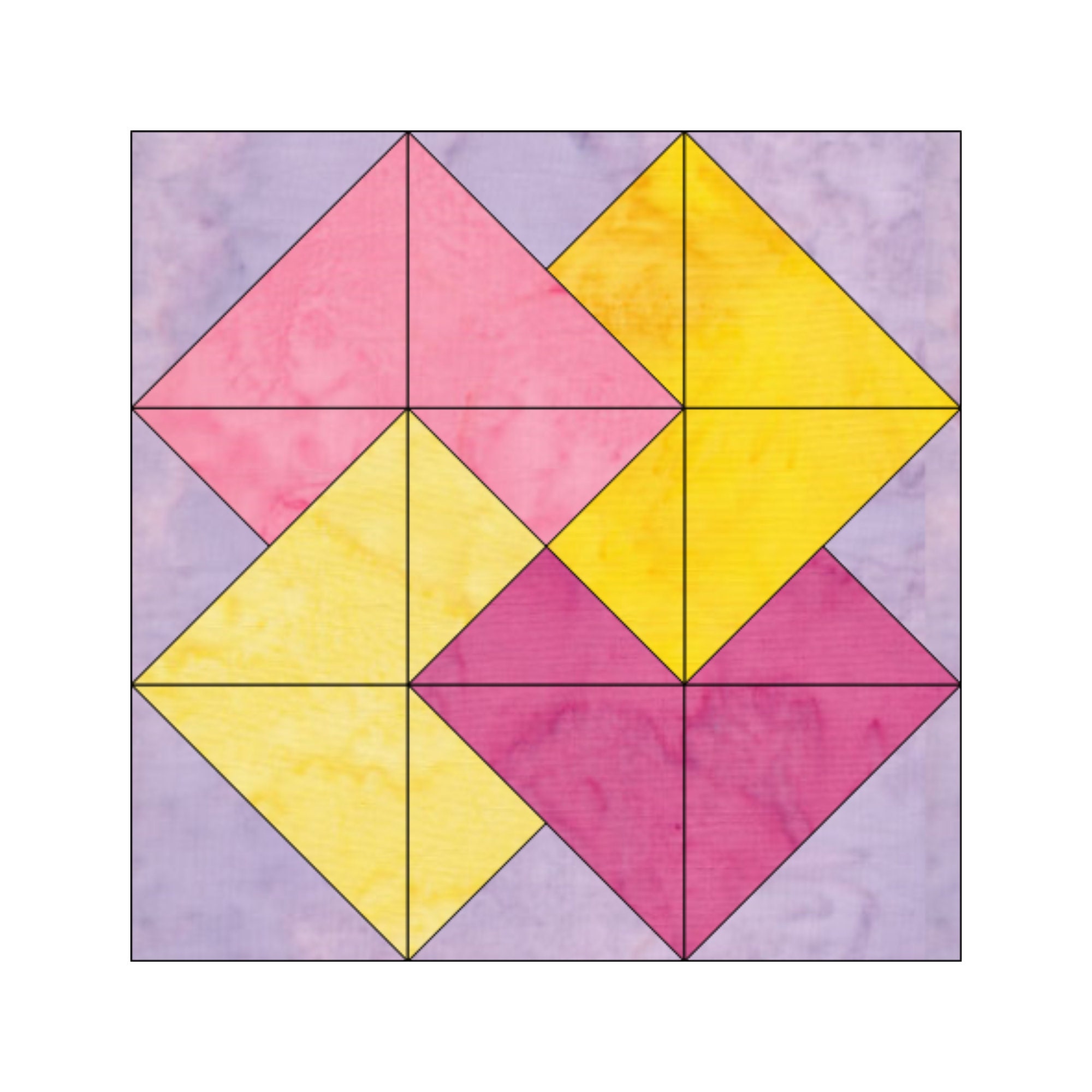 Card Trick Quilt Block Pattern Digital Download Modern Patchwork ...