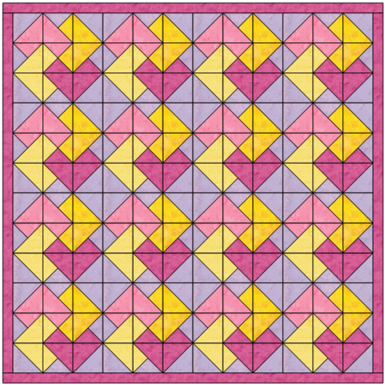 Card Trick Quilt Block Pattern Digital Download Modern Patchwork ...