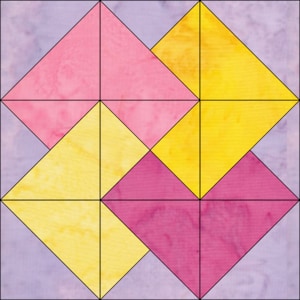 Card Trick Quilt Block Pattern Digital Download Modern Patchwork ...