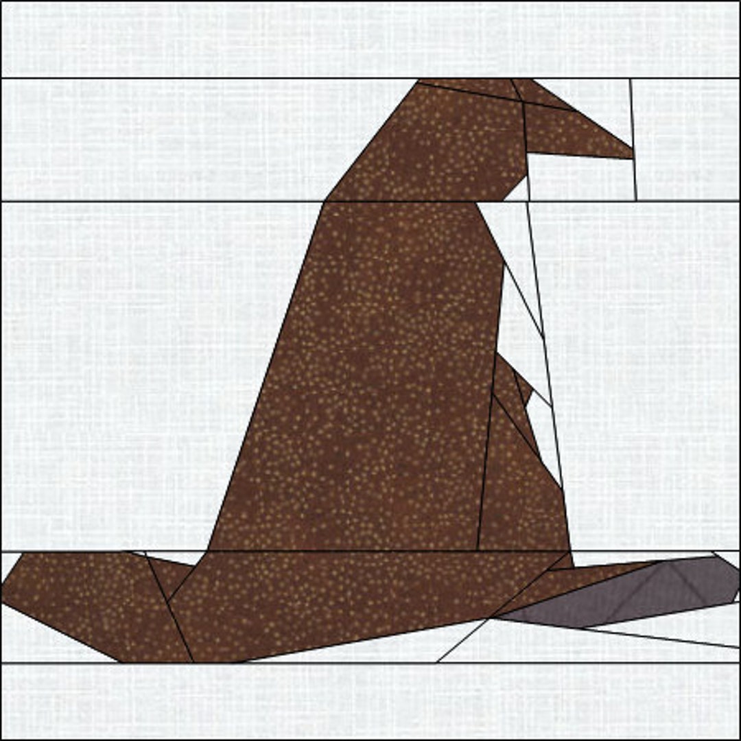 Sorting Hat Quilt Block Pattern Digital Download Modern Patchwork ...