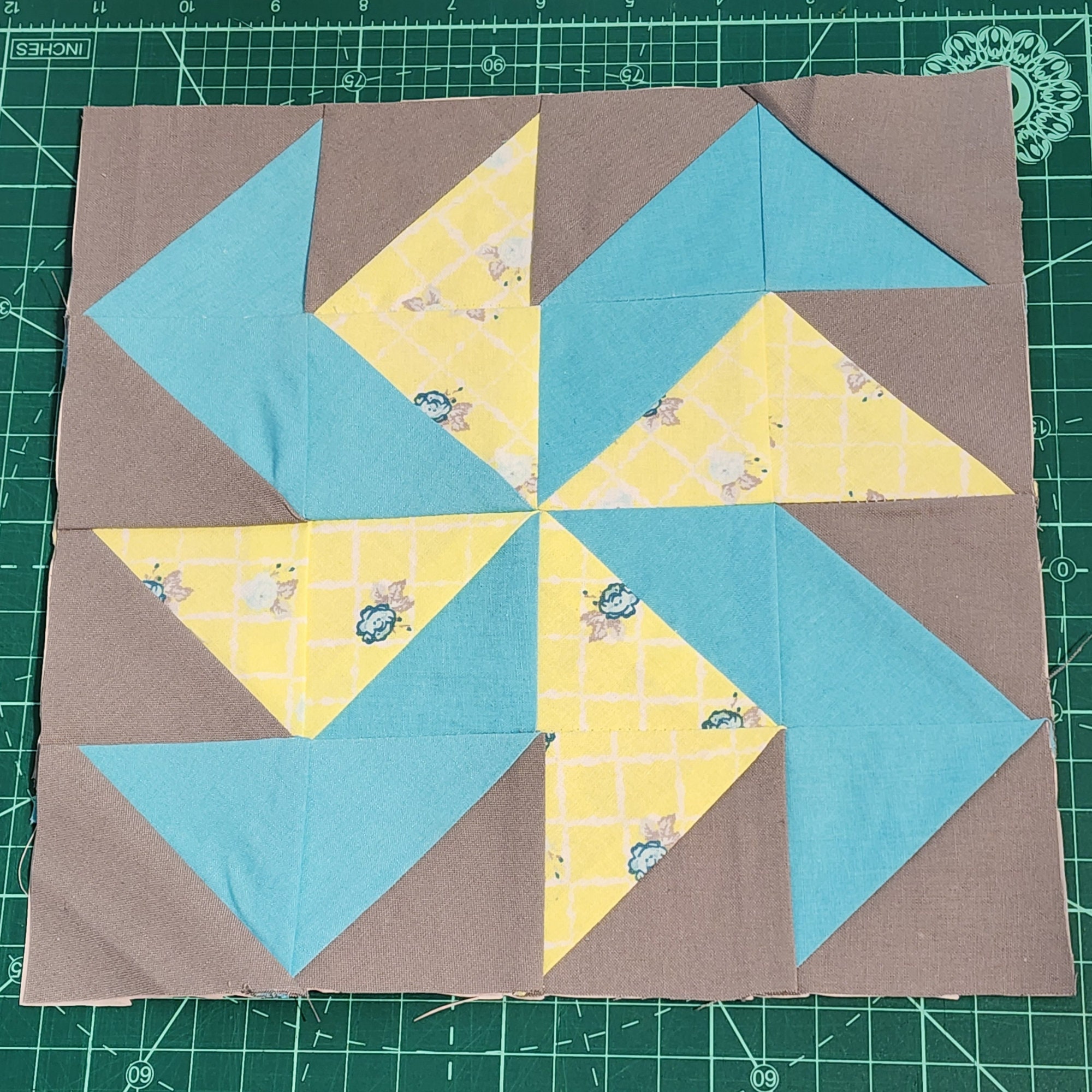 Pinwheel Quilt Block Pattern Digital Download Modern Patchwork Instant ...