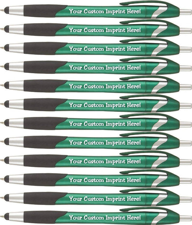 12 Glide Custom Imprinted Pens Personalized. Stylus Pens for Touch ...