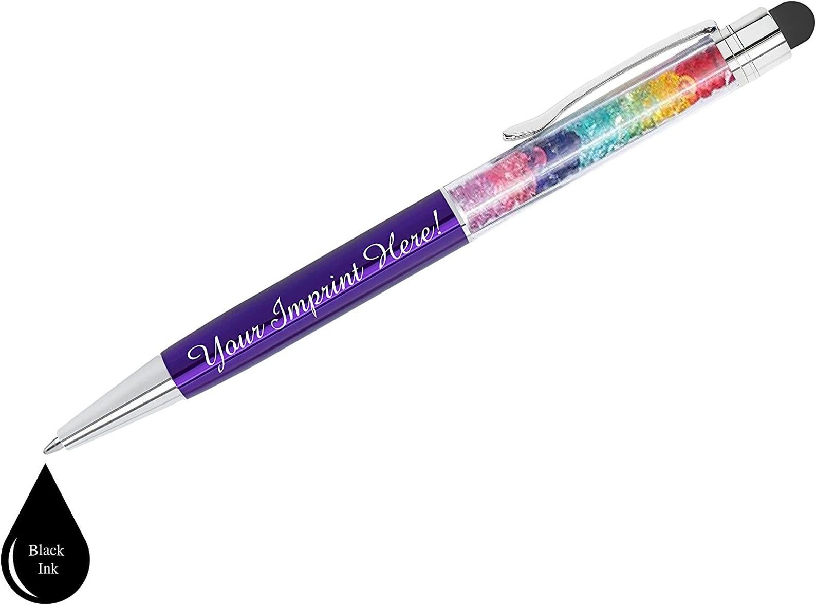 Personalized Metal Crystal Prism Gem Pens With Stylus Custom | Etsy