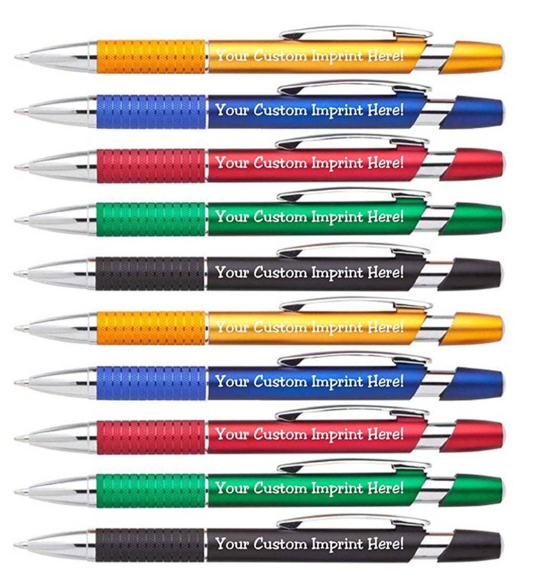 12 elegantes plumas impresas personalizadas personalizadas. Plumas ...