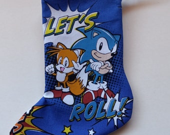 Sonic the Hedgehog Inspired Christmas Stocking - Etsy