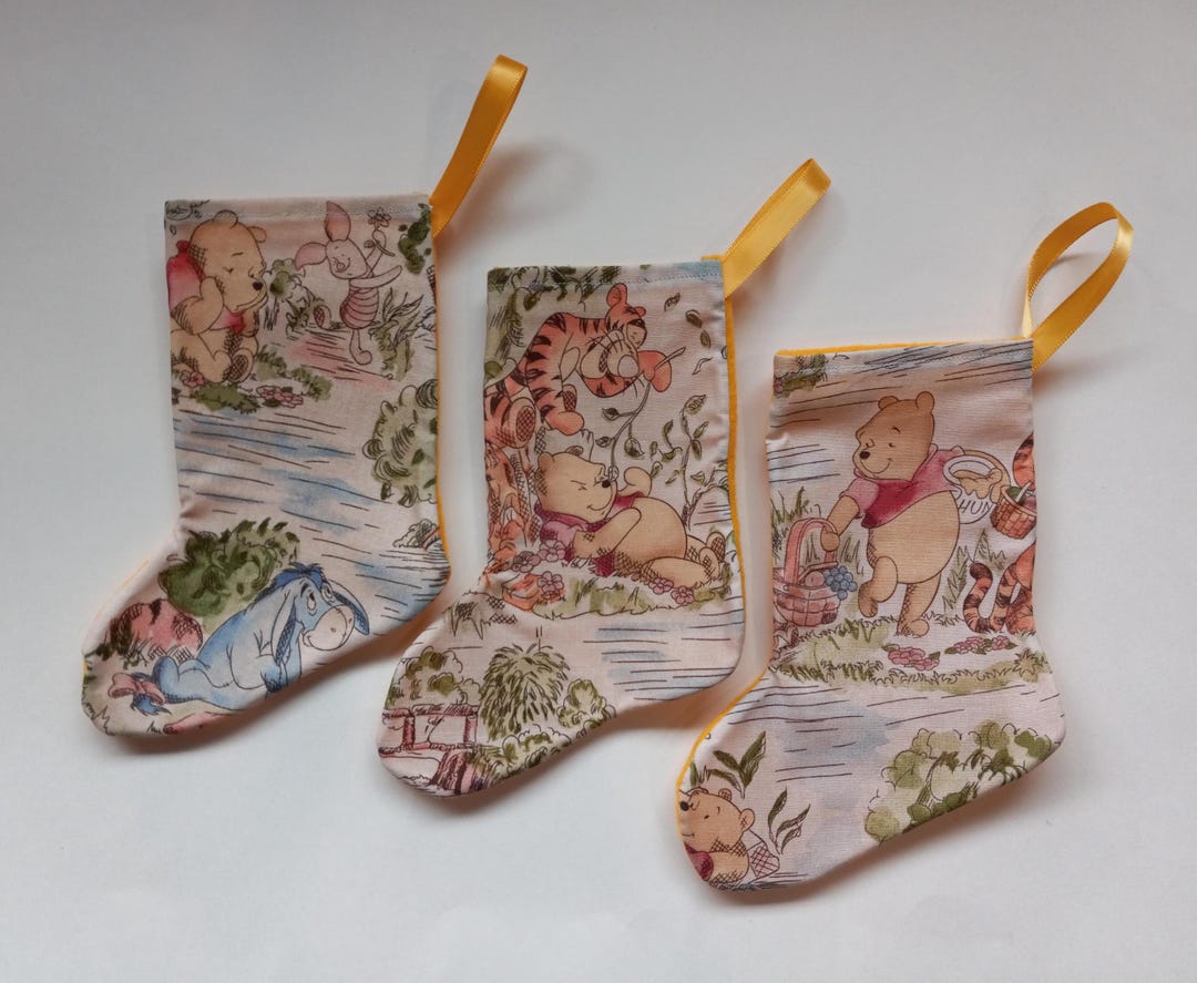 Winnie the Pooh 3 Piece Small Stocking Set - Pooh Toile - Mini ...