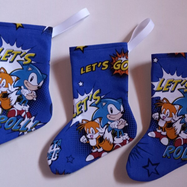 Sonic the Hedgehog Christmas Stocking - Etsy