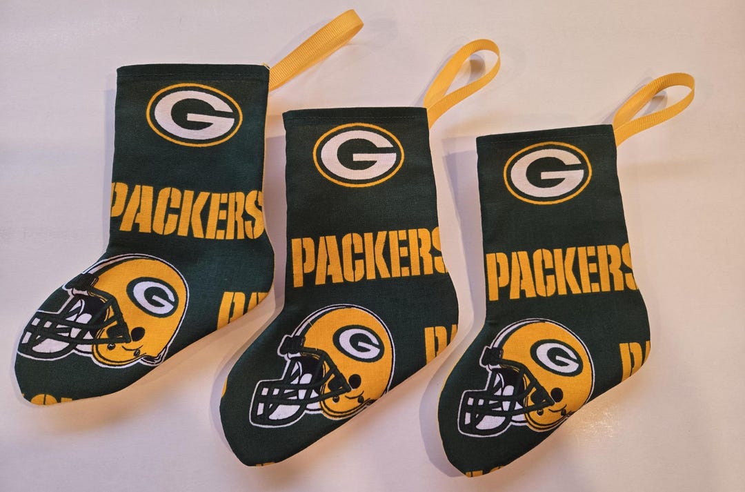 Green Bay Packers Small Stocking Set of 3 - Etsy