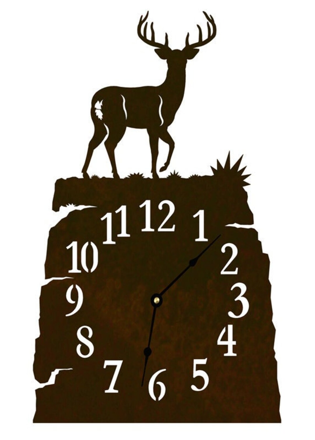 Whitetail Deer Mantle/table Clock - Etsy