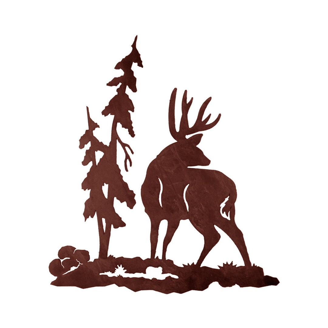 Mule Deer Plasma Cut Wall Art Mural - Etsy