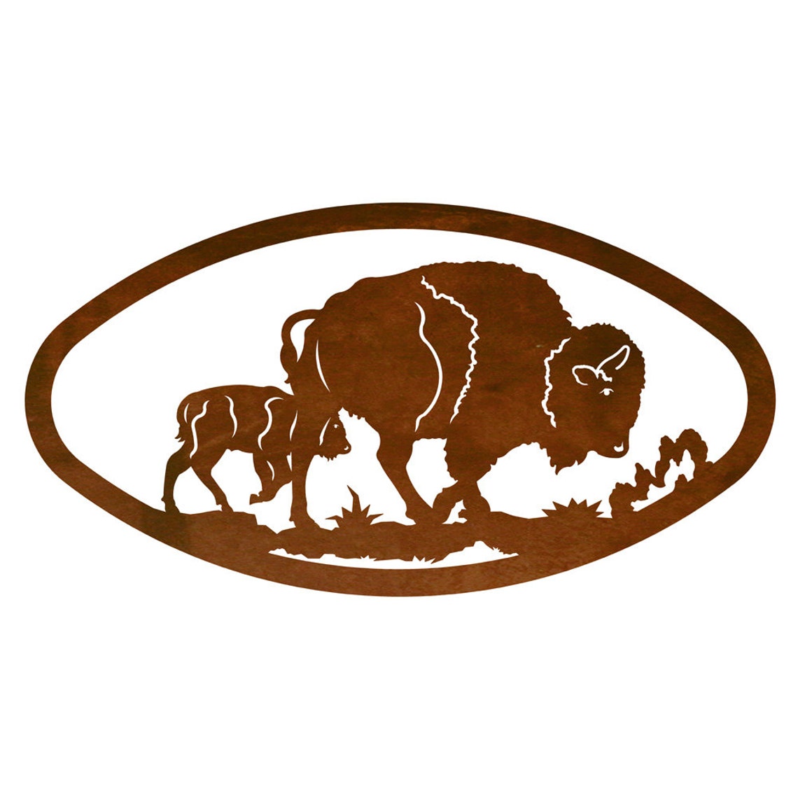 Buffalo Bison North American Yellow Stone Rustic American Made - Etsy