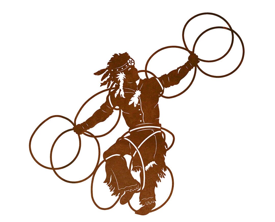 Hoop Dancer Steel Wall Art 38.5"x 41" - Etsy