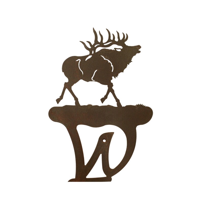Bull Elk Steel Welcome Sign Vertical - Etsy