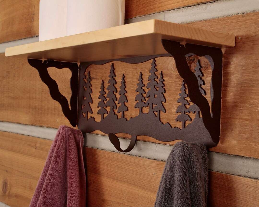 Pine Forest Hook Shelf - Etsy