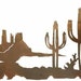 Desert Scene Steel Wall Art 57"x 18" - Etsy