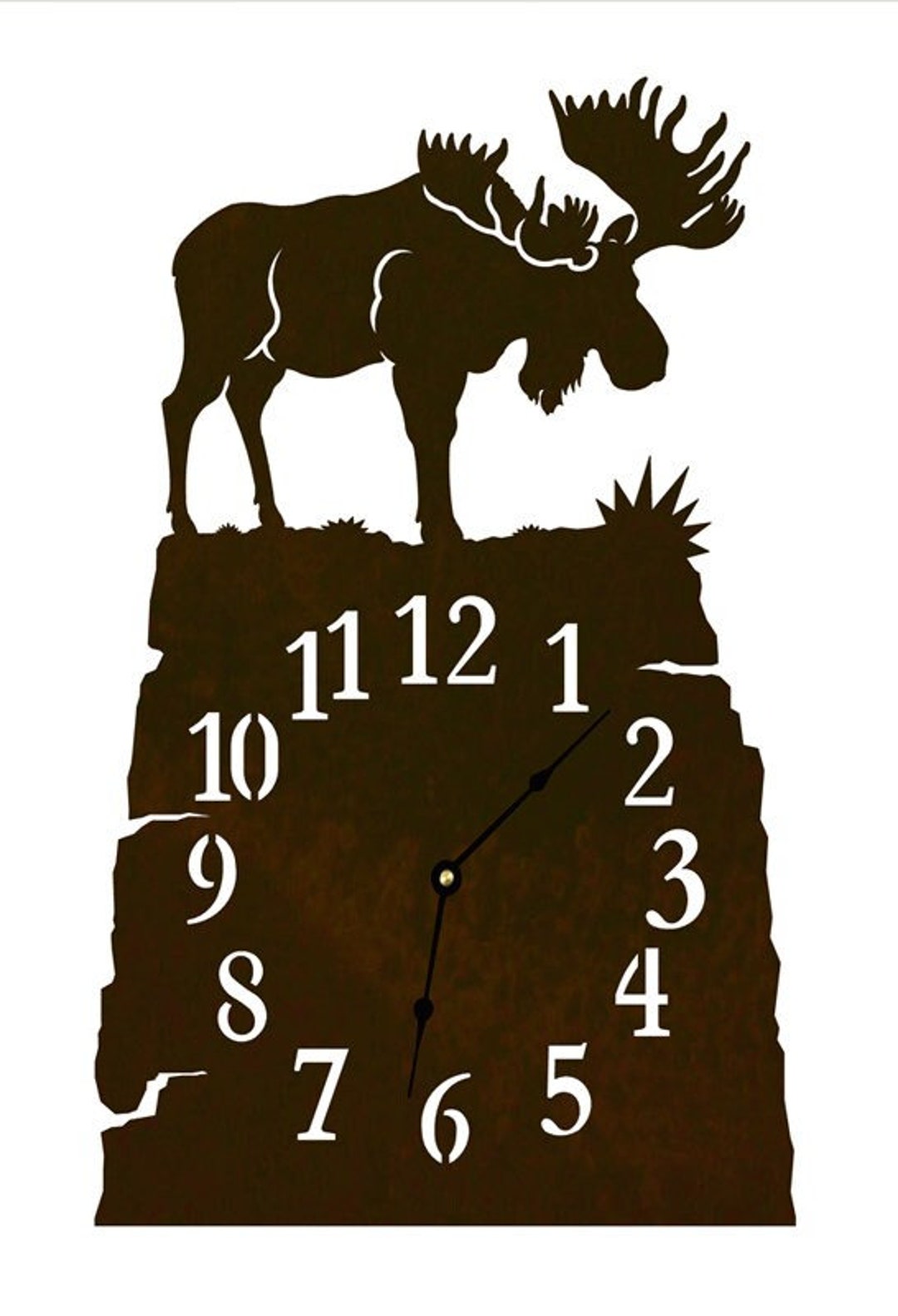 Moose Mantle/table Clock - Etsy