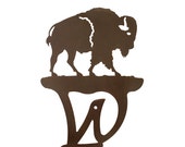 Buffalo Bison Steel Welcome Sign Vertical - Etsy