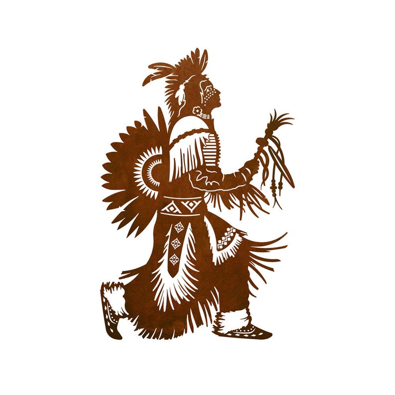 Indian Chief Native American Rain Dancer Plasma/plasma Cut - Etsy