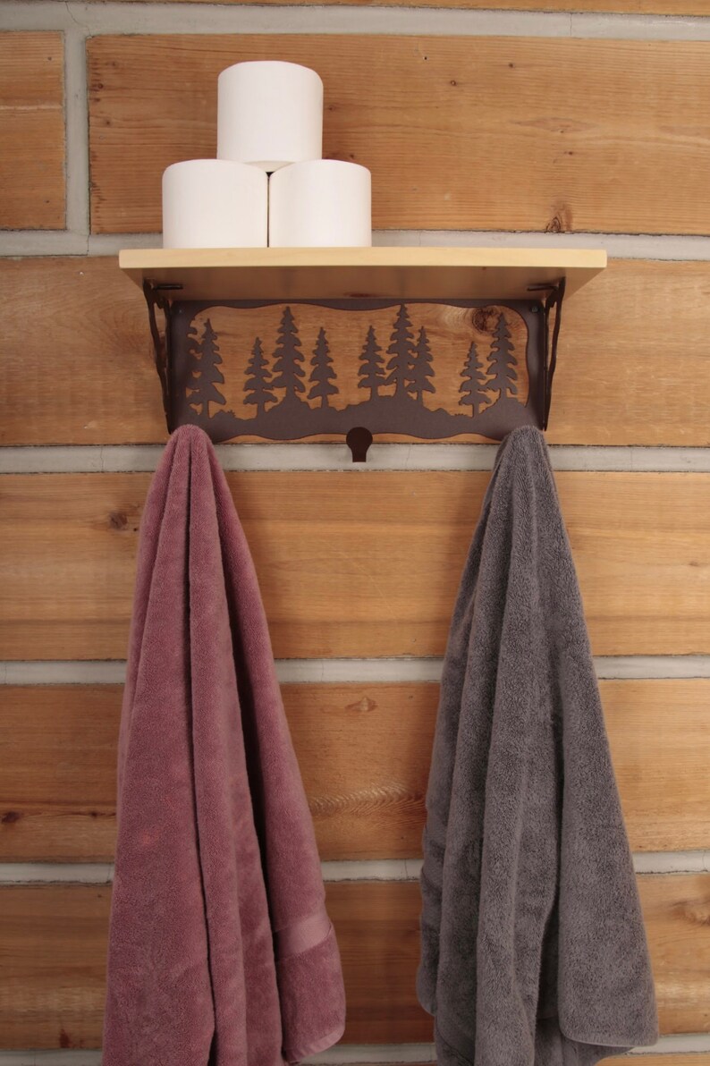 Pine Forest Hook Shelf - Etsy