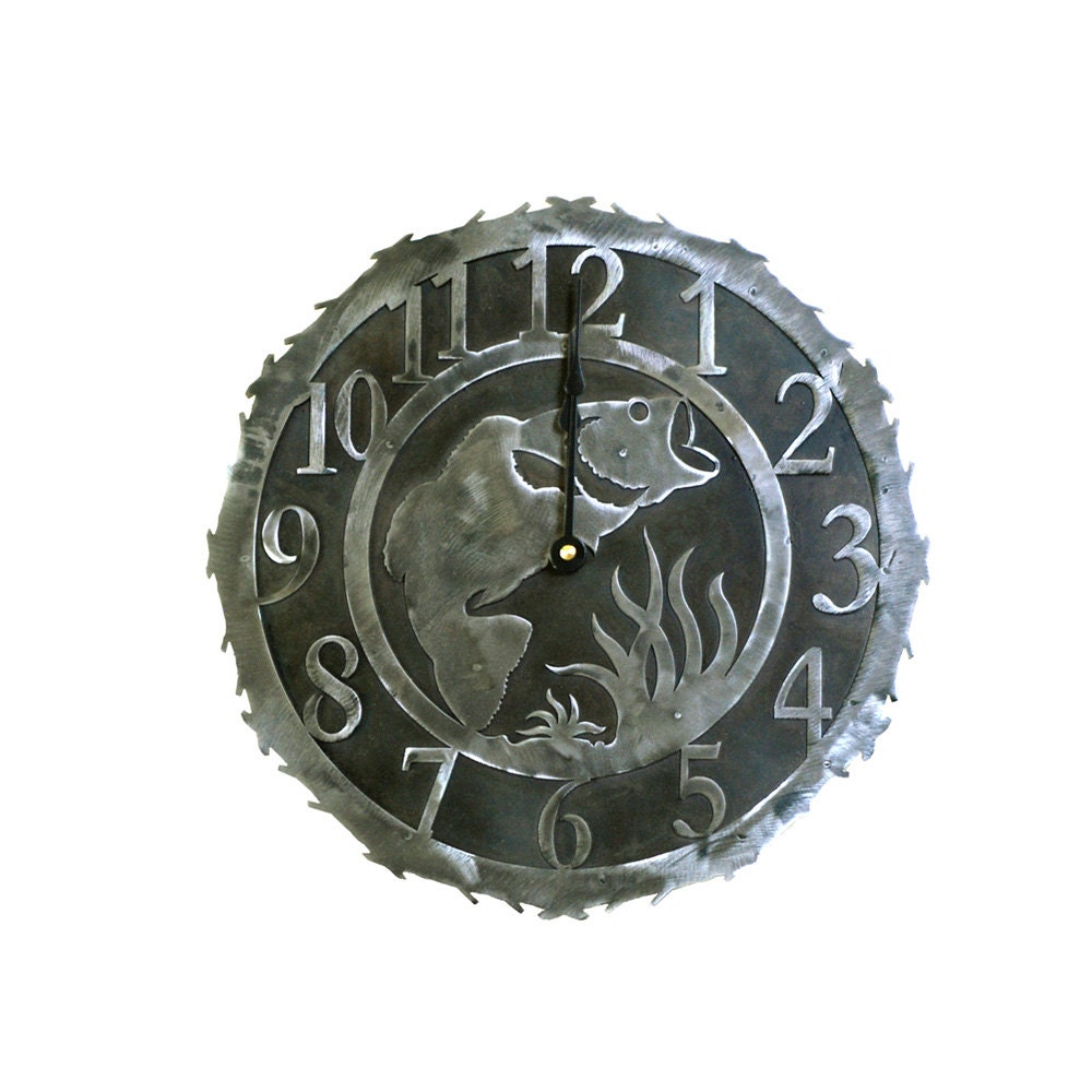 Bass Clock Quartz Movement Clock 12in Solid Steel | Etsy