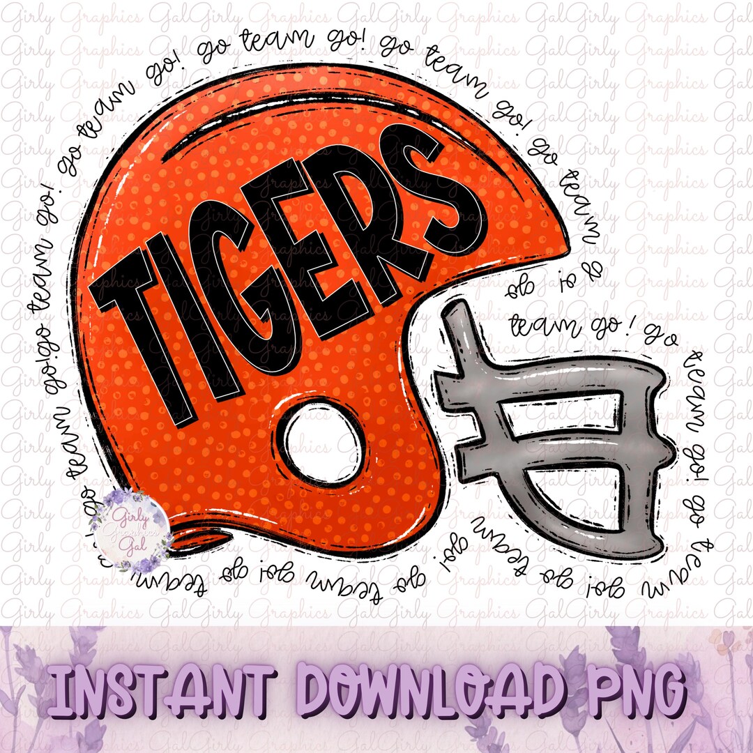 Football Fanatic School Spirit Graphic PNG, Tigers Football Apparel ...
