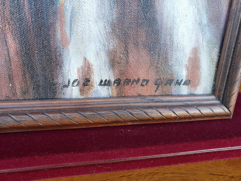 Vintage 1970's Joe Waano-gano Original Oil Painting Mid - Etsy