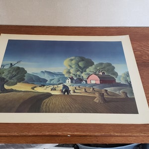 Vintage 1950's Dale Nichols Lithograph "summer's Bounty" Listed ...