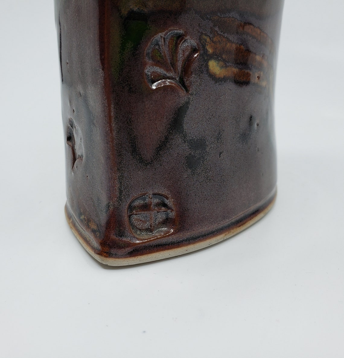 Vintage Ovoid Art Pottery Vase 12t Beautifully Layered - Etsy