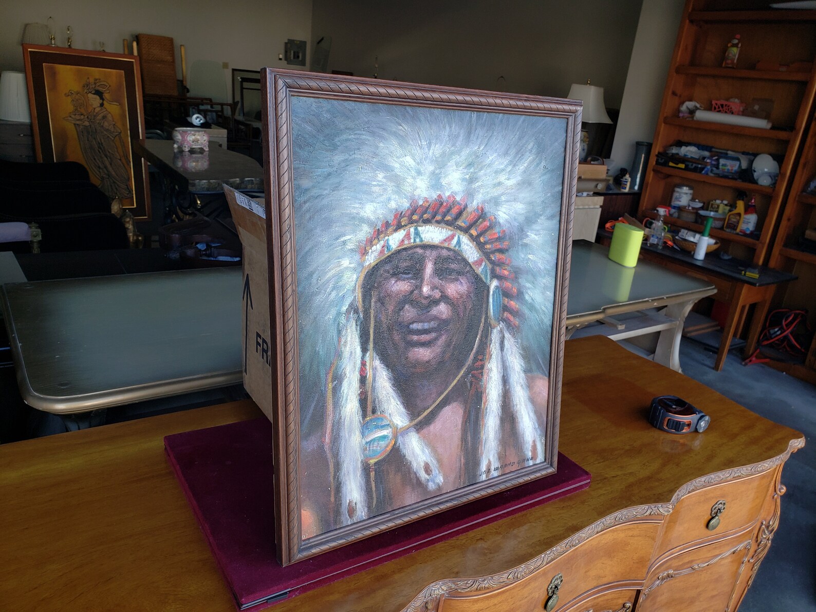 Vintage 1970's Joe Waano-gano Original Oil Painting Mid - Etsy