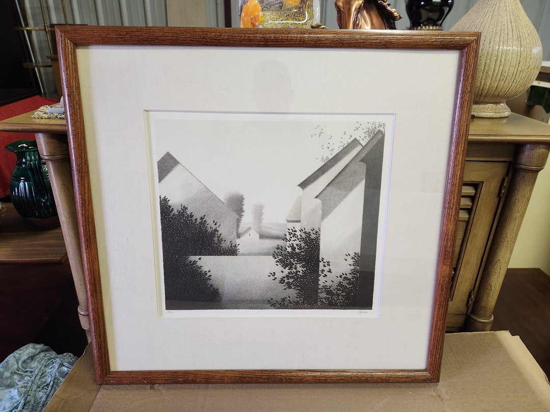 Vintage Robert Kipniss Lithograph Signed & Numbered Mid Century ...