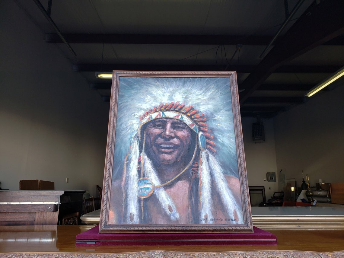 Vintage 1970's Joe Waano-gano Original Oil Painting Mid - Etsy