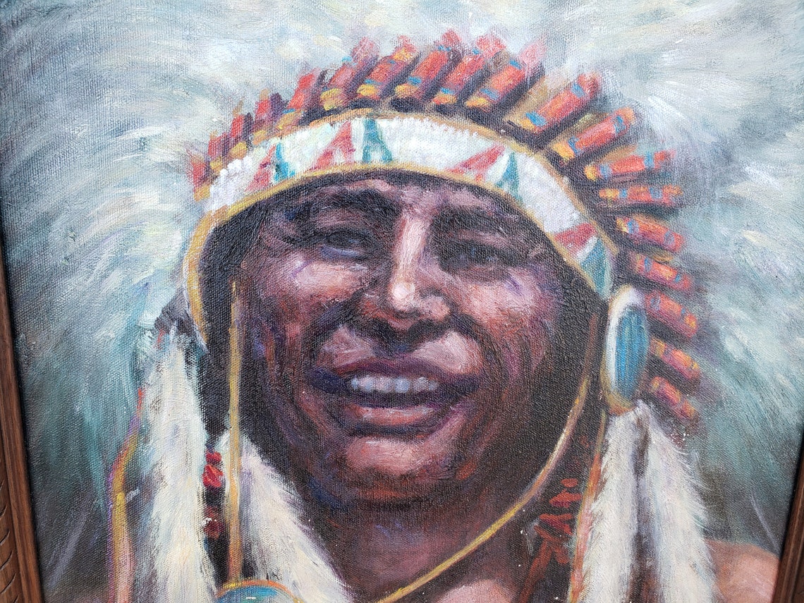 Vintage 1970's Joe Waano-gano Original Oil Painting Mid - Etsy
