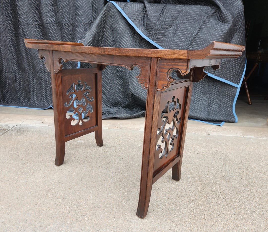 Vintage Baker Furniture Chinoiserie Altar Console Table Michael Taylor ...