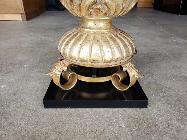 Vintage Marbro-style Table Lamp Original Shade Beautiful Sculpted ...