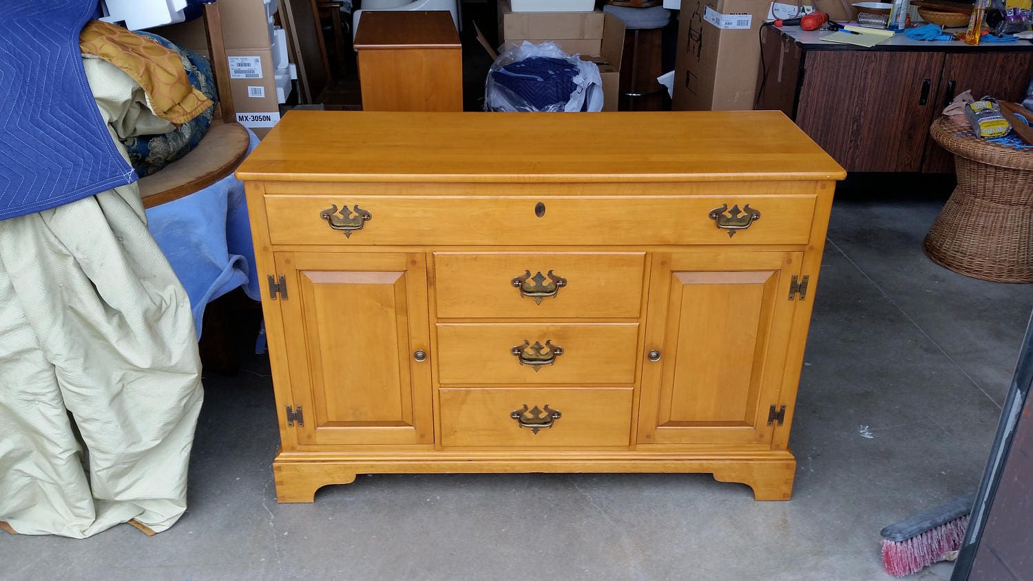 Vintage 1950's Willett Buffet Solid Maple Lancaster County | Etsy